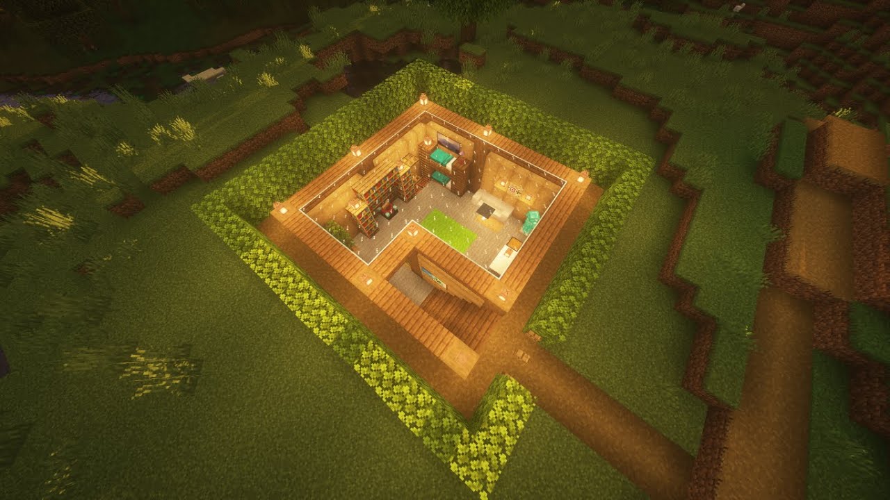 MINECRAFT: Tutorial de construccion "Base subterranea facil" I "Easy underground base" Survival ...