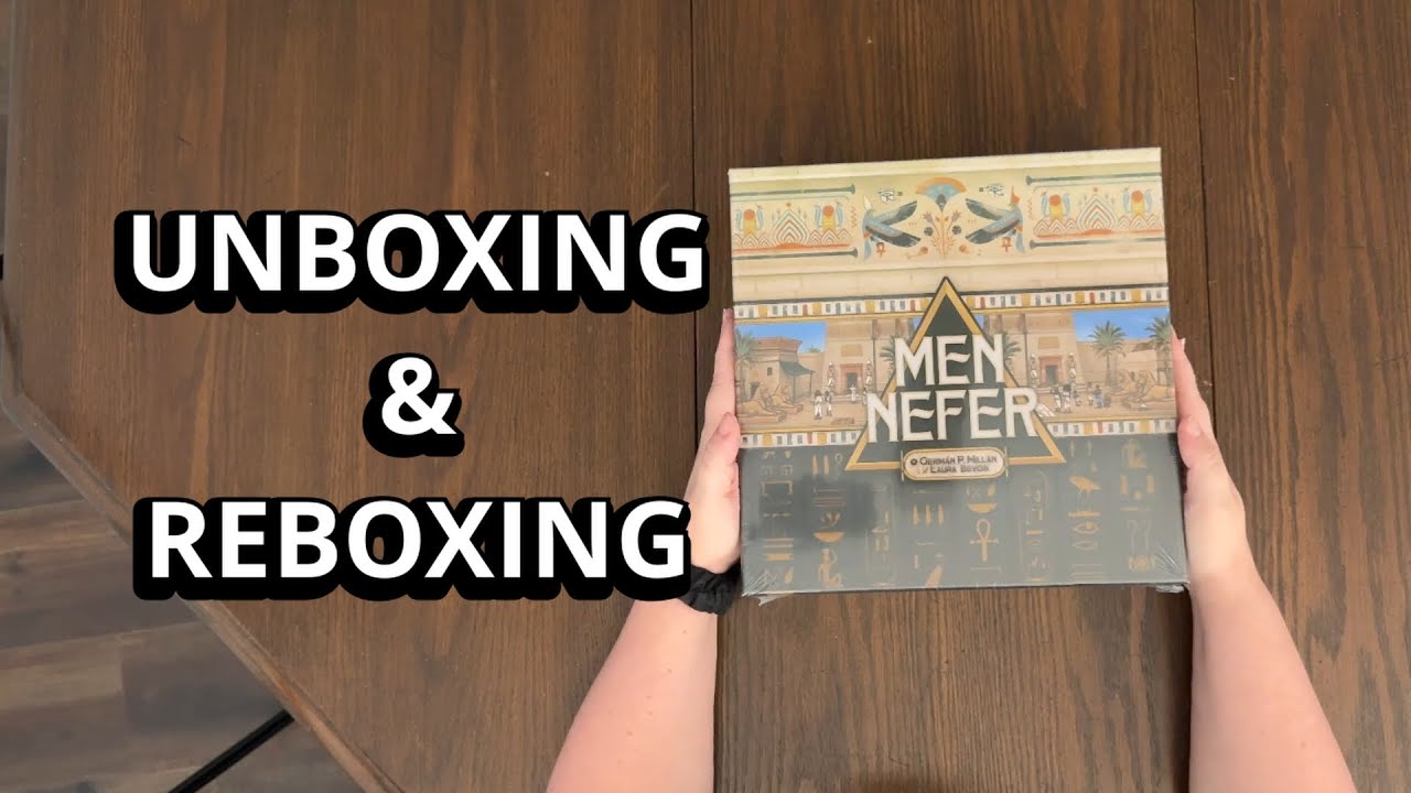Men-Nefer - Board Game Unboxing & Reboxing - What's in the Box? - YouTube