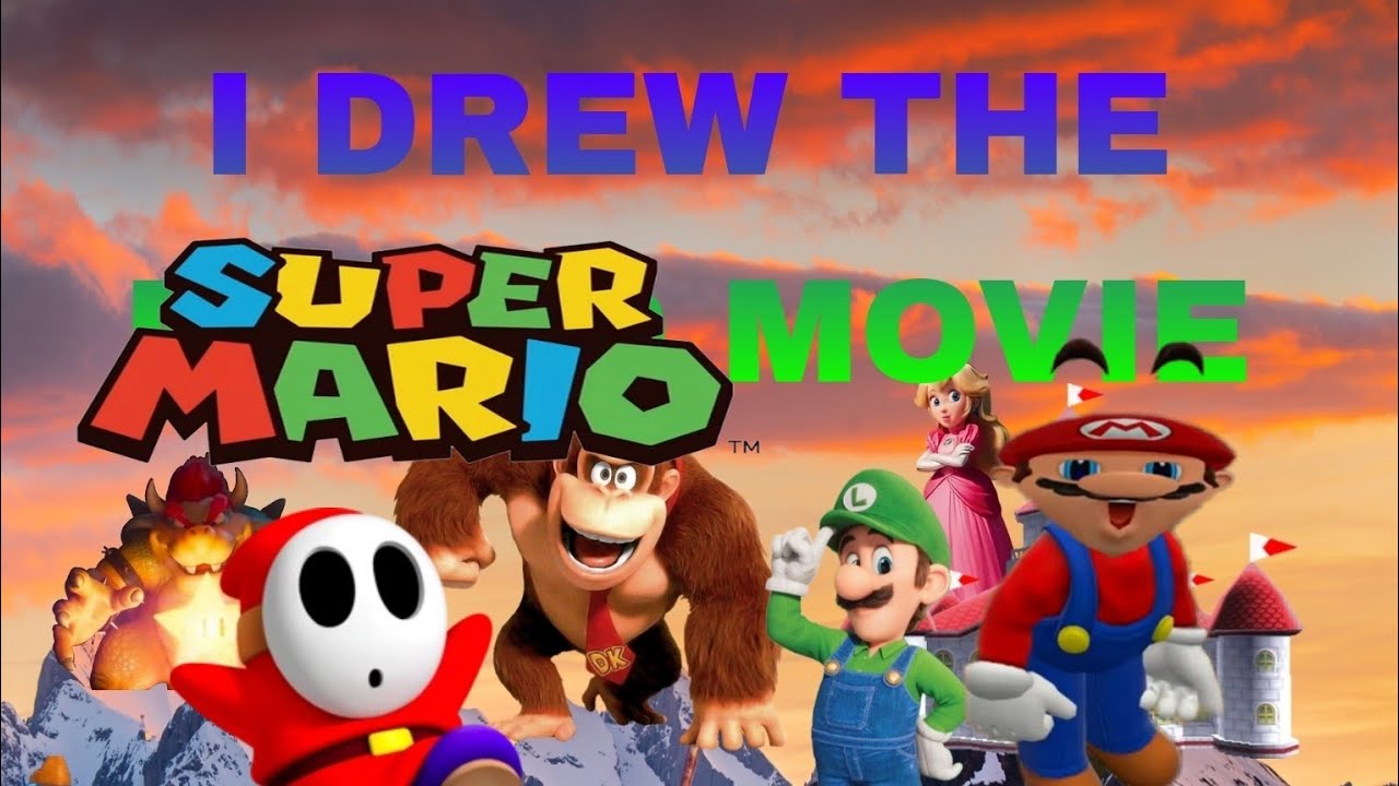 I drew a low budget mario movie - YouTube
