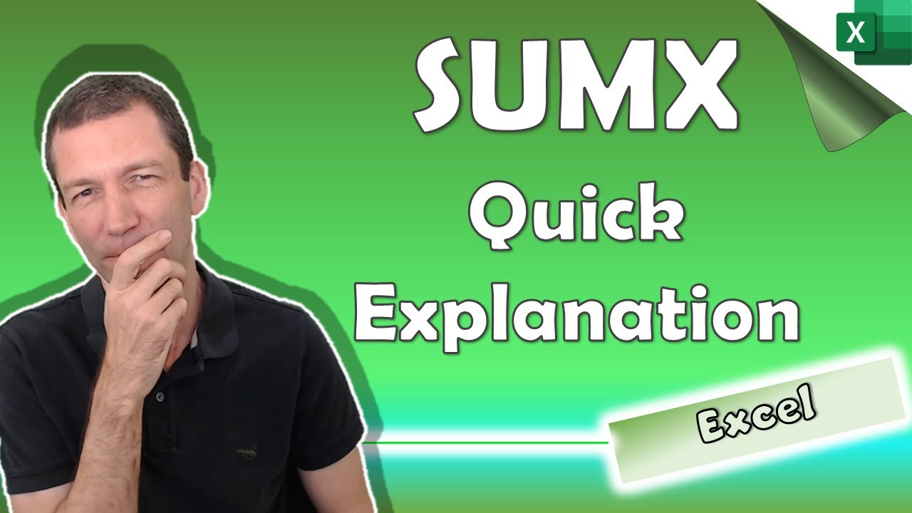 How to use SUMX in Power Pivot DAX - YouTube