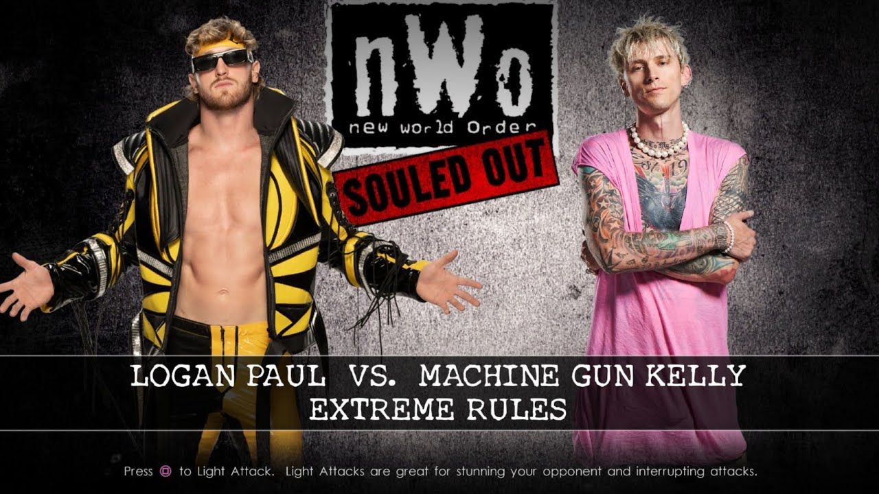 WWE 2K22 LOGAN PAUL VS MACHINE GUN KELLY #wwe2k22 - YouTube
