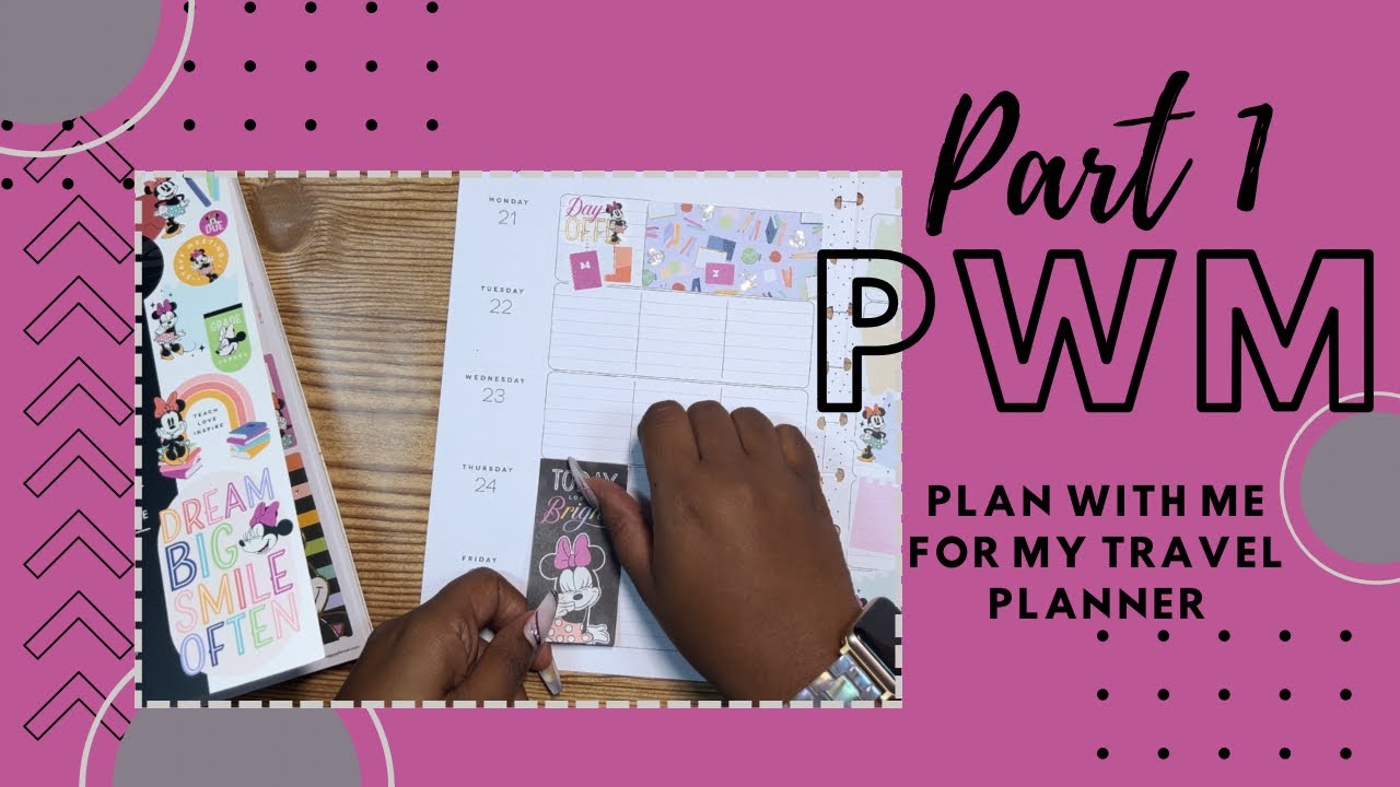 Minnie Mouse SENSATION - Plan with me using the TEACHER layout & Happy ...