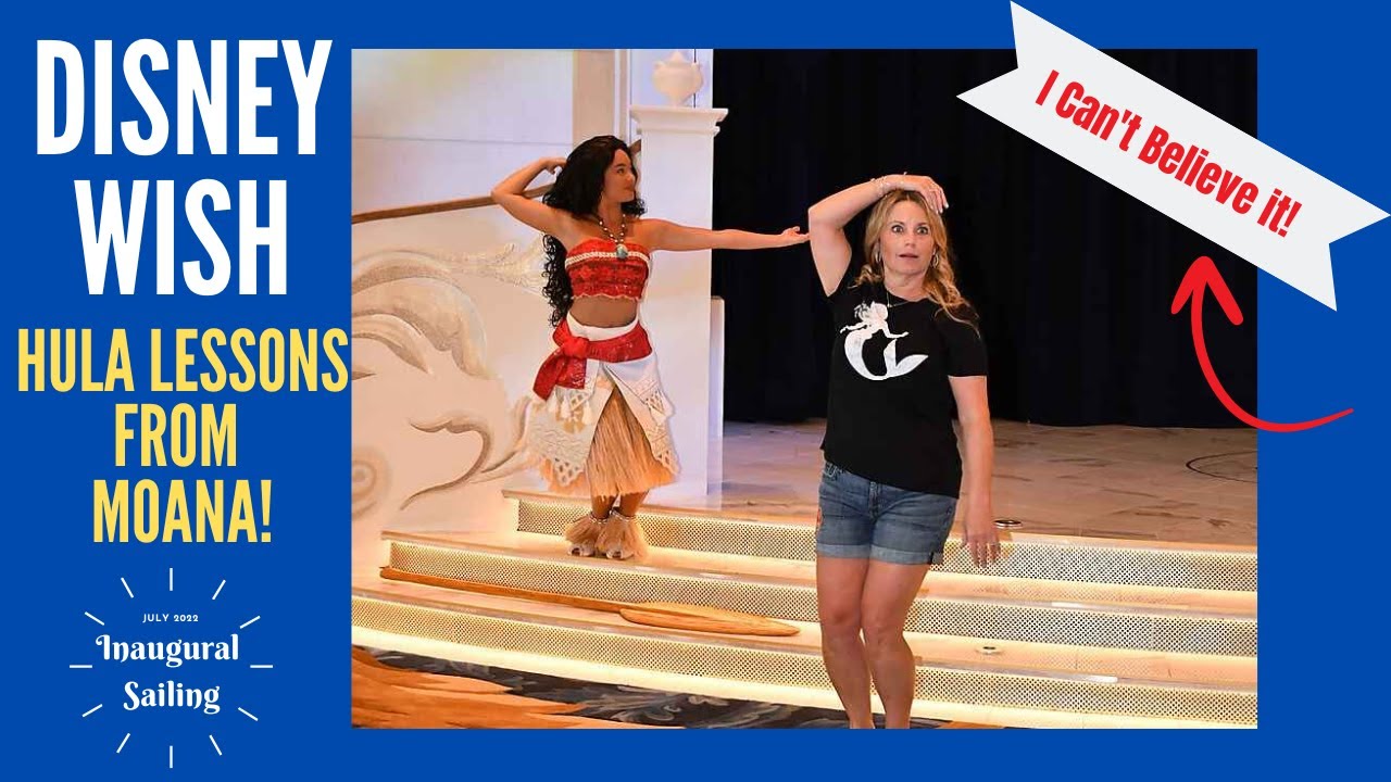 Disney WISH * MOANA gave me Private HULA LESSONS * Disney Cruise ...