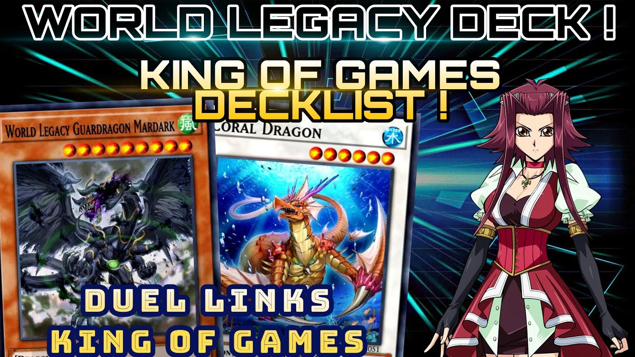 WORLD LEGACY Deck ! || KoG Deck ! [Yu-Gi-Oh ! Duel Links] - YouTube