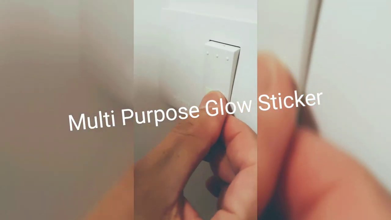 Multi Purpose Glow Sticker - สติ๊กเกอร์เรืองแสง - YouTube