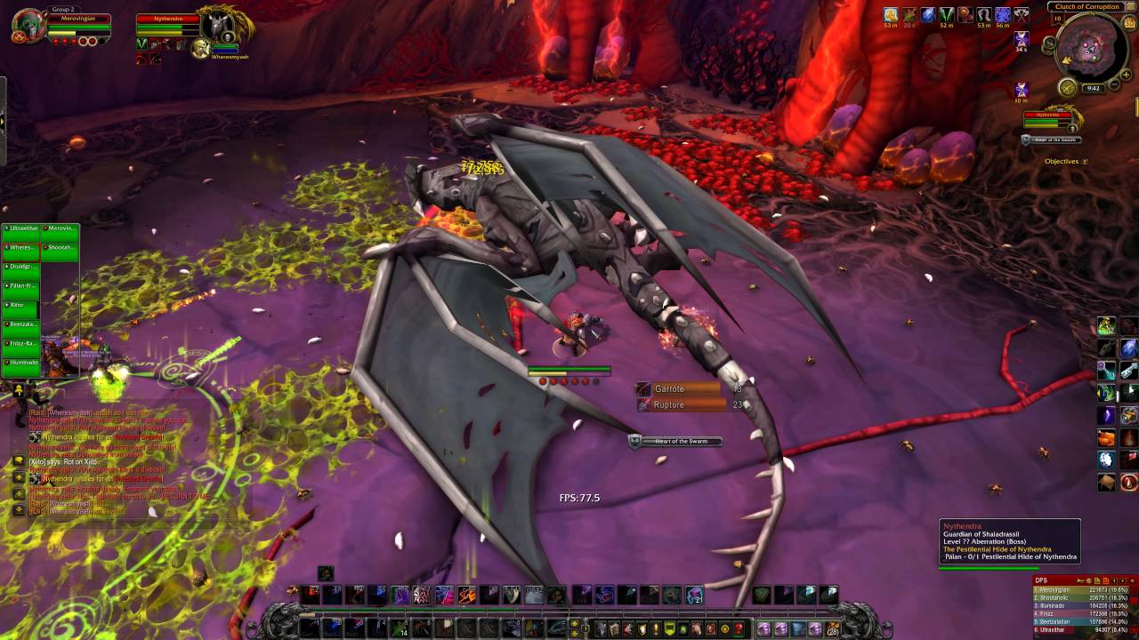 [4K] Nythendra Emerald Nightmare Normal 10Man WoW Legion i3 6100 GTX ...