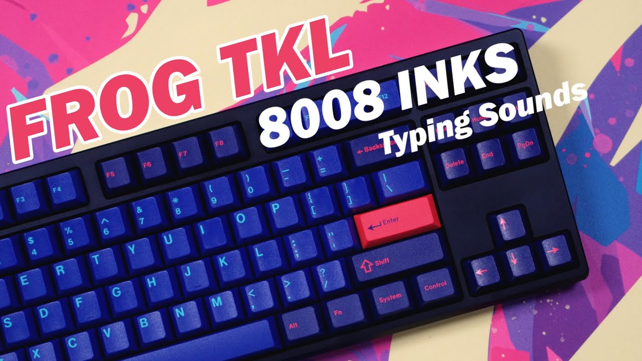 Frog TKL by Geonworks with 8008 Inks Typing Sounds - YouTube