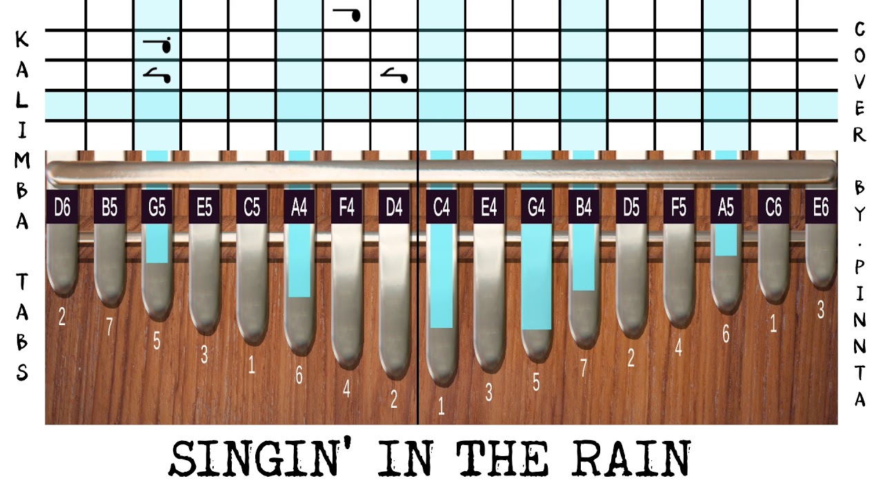 [Kalimba Tabs] SINGIN' IN THE RAIN (칼림바 악보/Tutorial) - YouTube