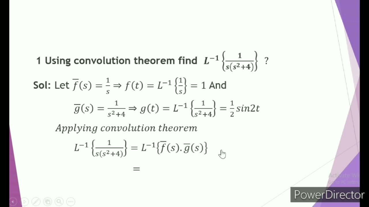 CONVOLUTION THEOREM || INVERSE LAPLACE TRANSFORMATION || DIPLOMA || SAKETH VLOGS - YouTube