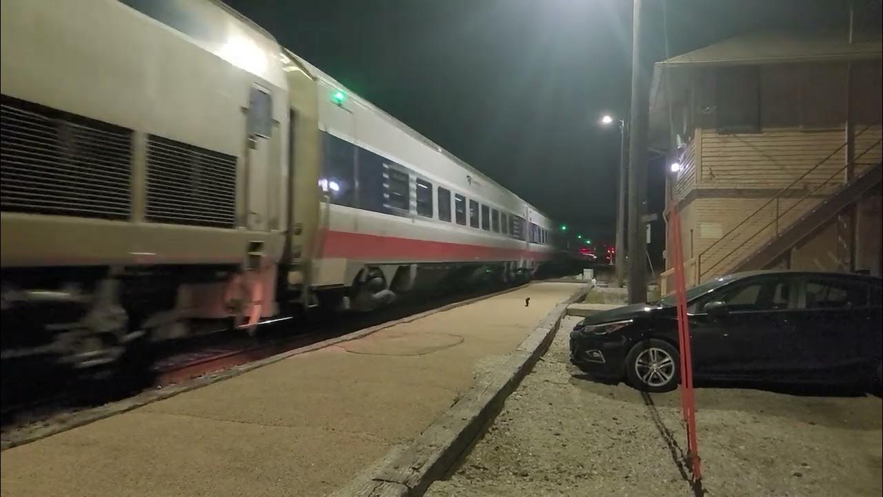 Amtrak 62 South. Rondout, IL - YouTube