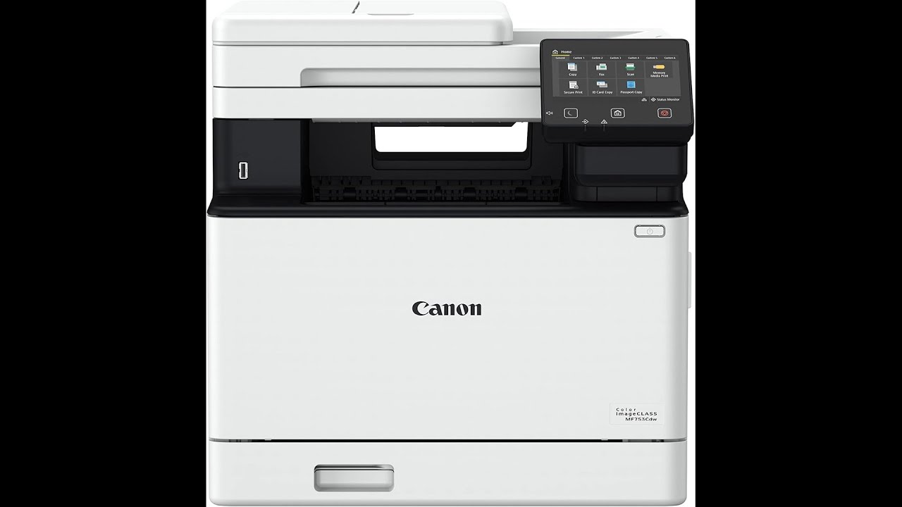 Canon imageCLASS MF753Cdw Wireless Laser All-In-One Color Printer - YouTube