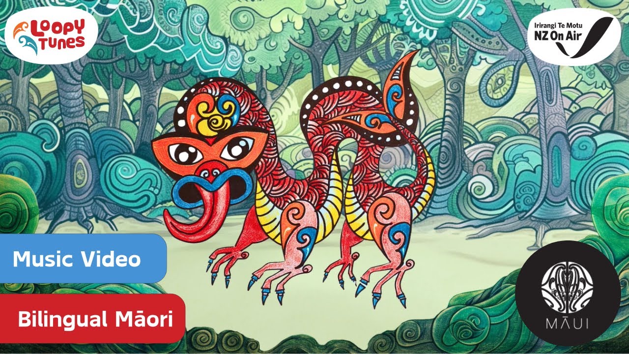 Little Taniwha Music Video | Fun Action Song | Bilingual Māori ...