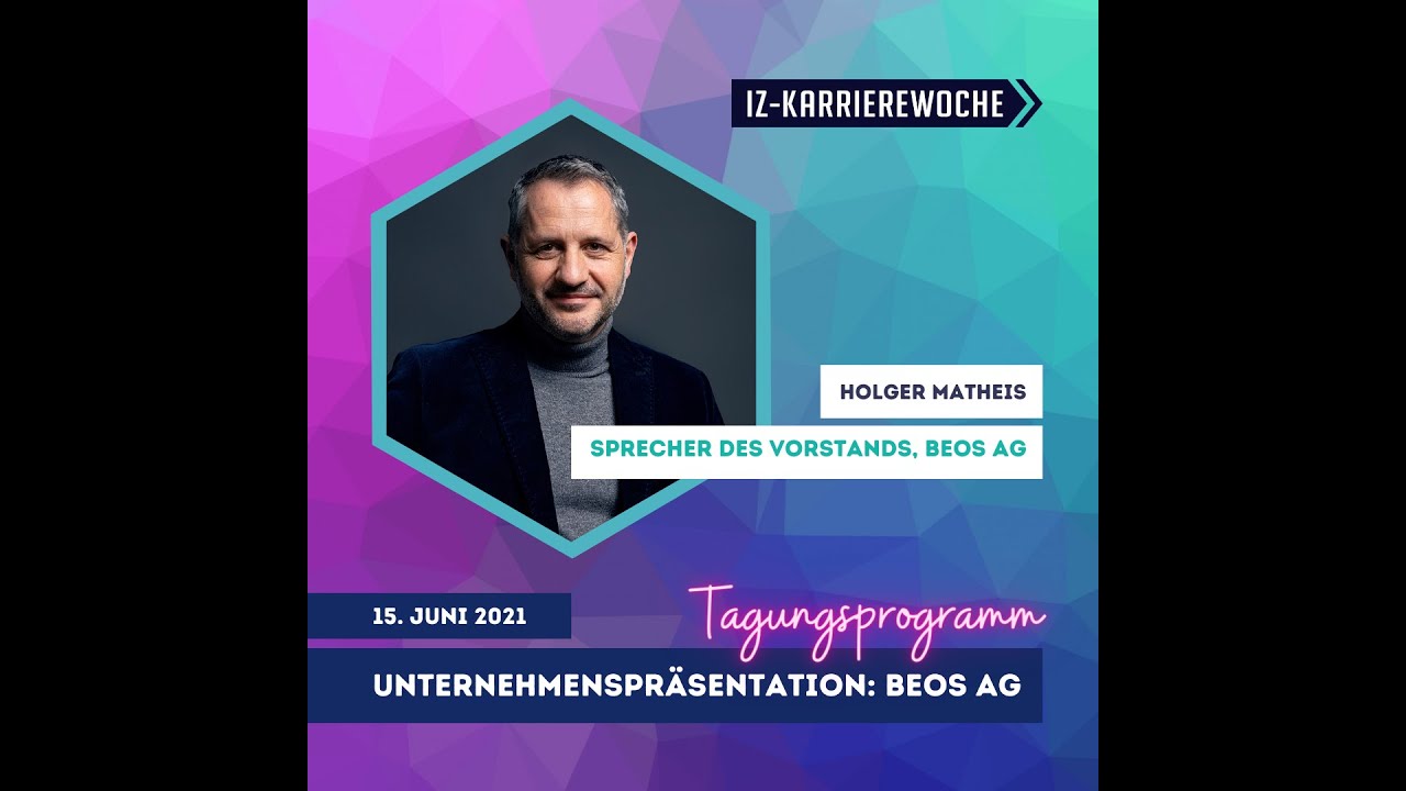 Unternehmenspräsentation: BEOS AG - IZ Karrierewoche - YouTube