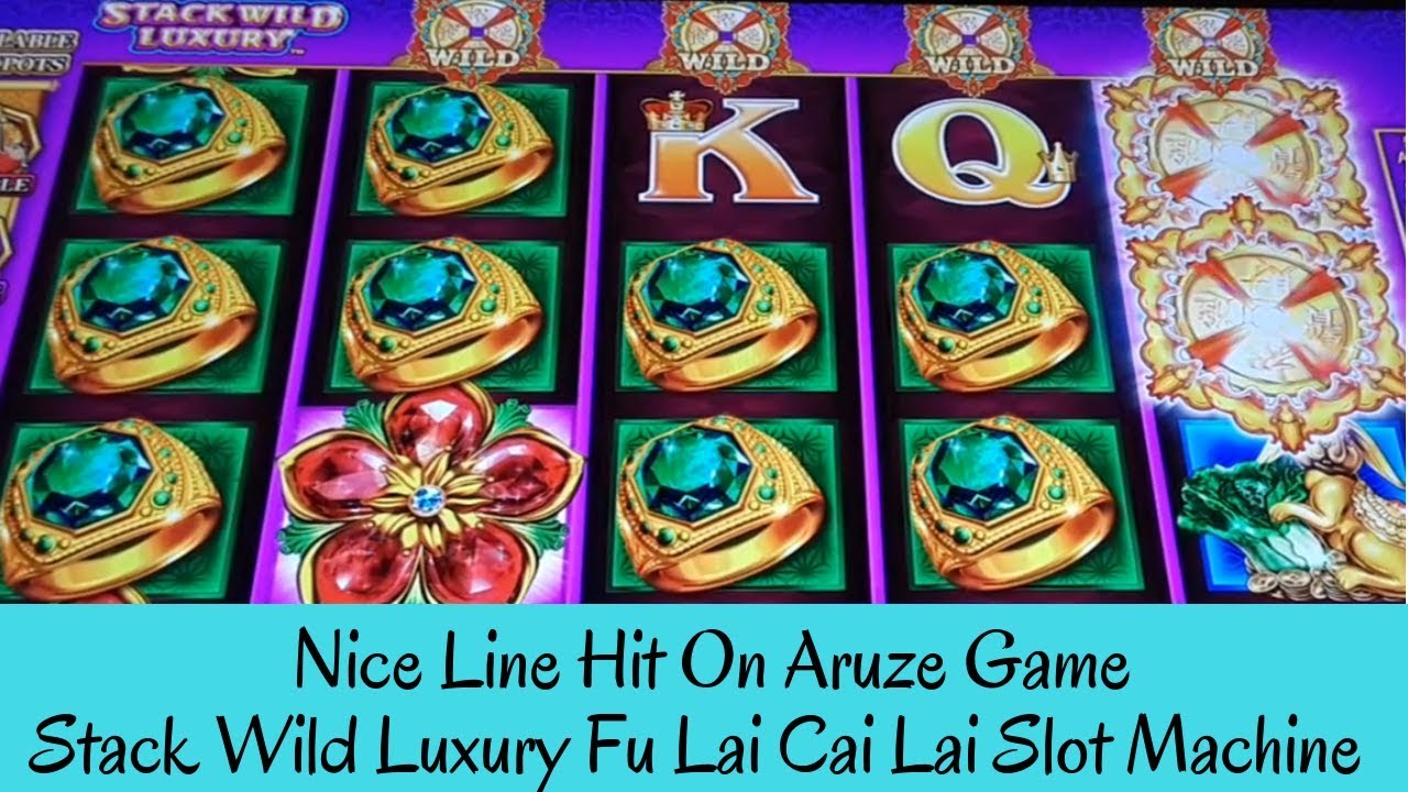 NICE LINE HIT ON ARUZE GAME - STACK WILD LUXURY FU LAI CAI LAI SLOT ...