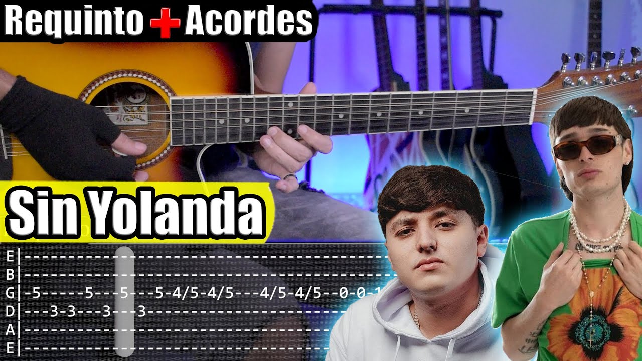 Sin Yolanda - Gabito Ballesteros x Peso Pluma - Requinto + Acordes ...