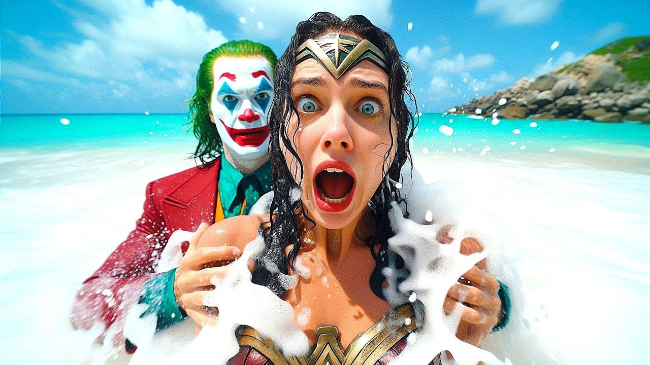 Joker's Sinister Abduction: Wonder Woman in Peril | Superhero Fight ...