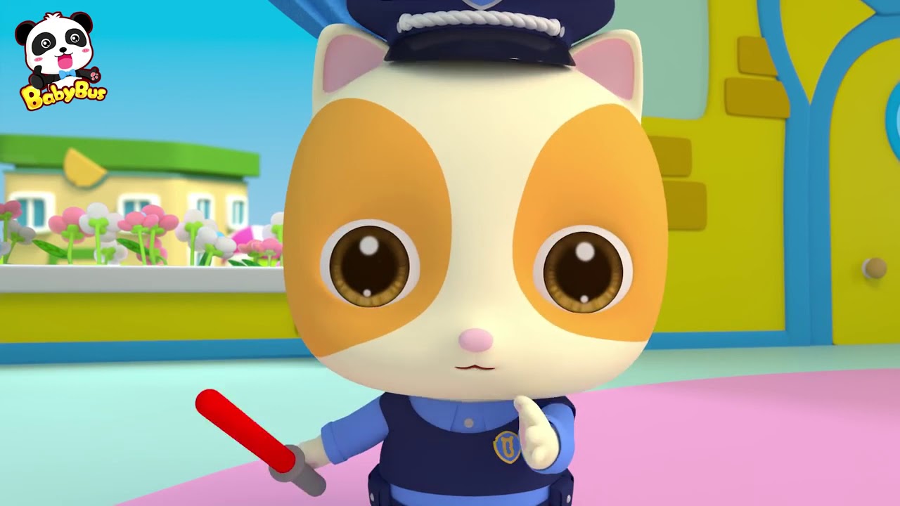 Police Officer TIMI Police Cartoon Police Truck Jobs Song Kids Songs ...