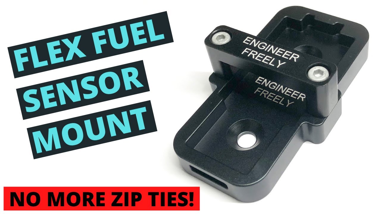 Billet Aluminum Flex Fuel Sensor Mount | Engineer Freely | EF-2001-AL ...