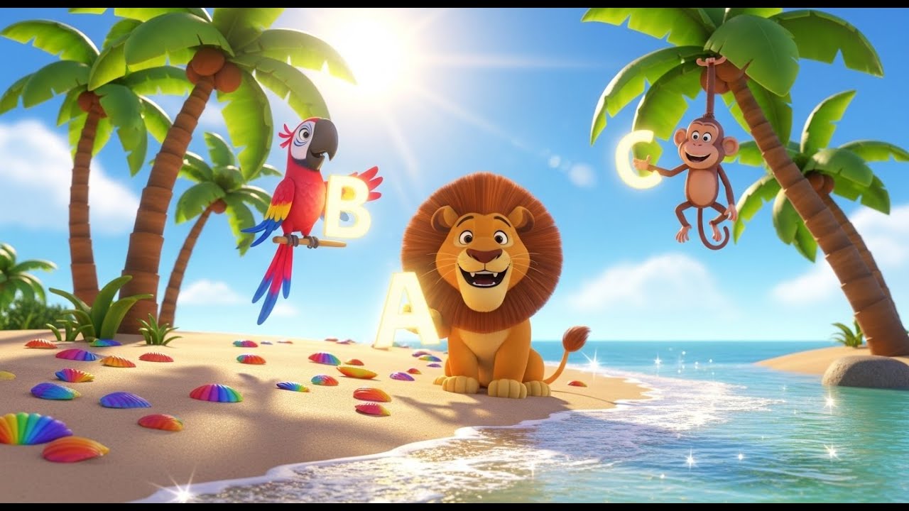 ABC Island of Talking Animals 🏝️🐾 | Learn Alphabet for Kids | Fun ABC ...