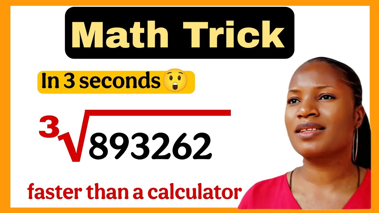 Math trick| cube root of a number in 3 seconds, lightning fast speed. - YouTube