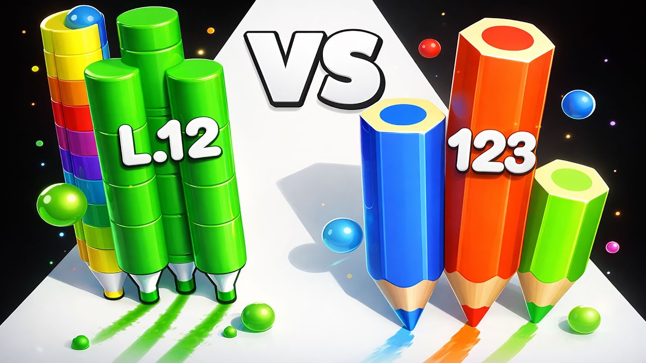 Crayon Rush 3D 🖍️ vs Color Pencil Run ️ ASMR Gameplay | Ultra ...