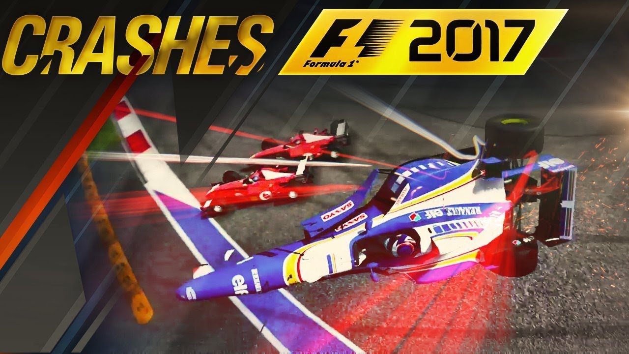 BIGGEST CRASHES, FAILS & GLITCHES OF F1 2017 - YouTube