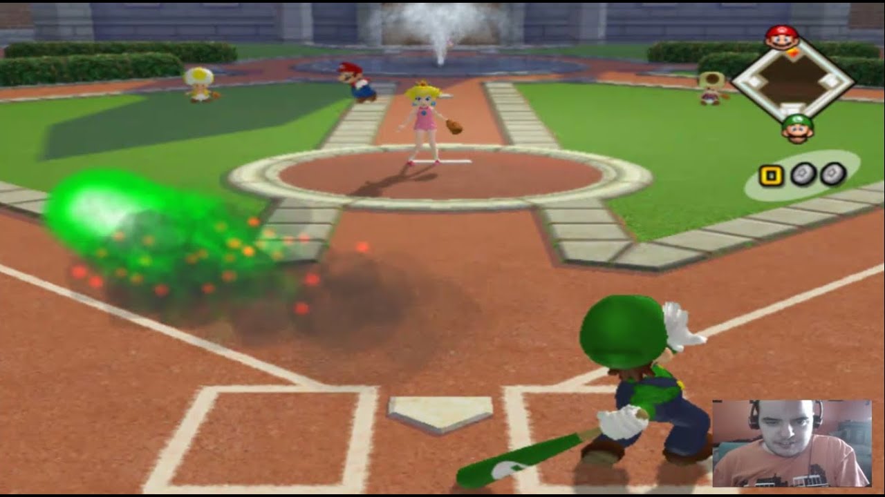 Mario VS Peach Tripleheader! - Mario Superstar Baseball Episode 2 - YouTube