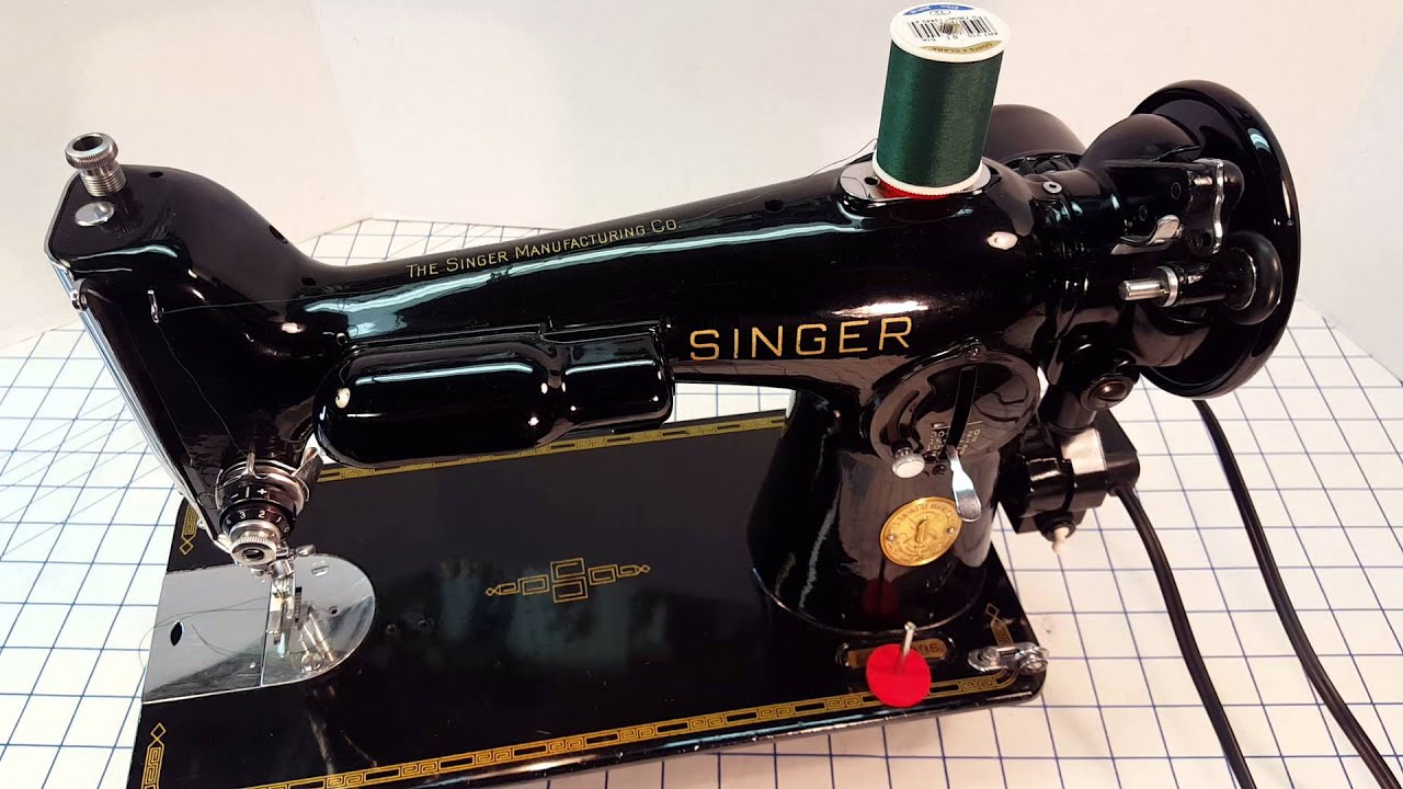 Refurbished 1950 Singer 201-2 - YouTube
