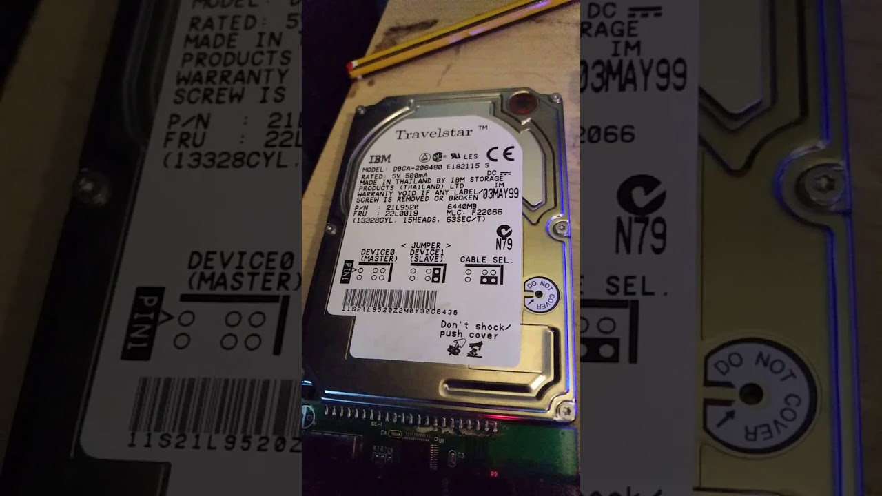 RIP, 6GB IBM Travelstar - YouTube