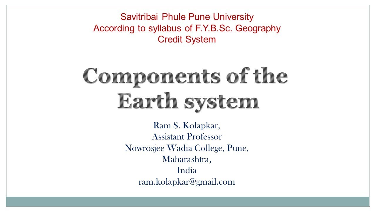 components of the earth system - YouTube