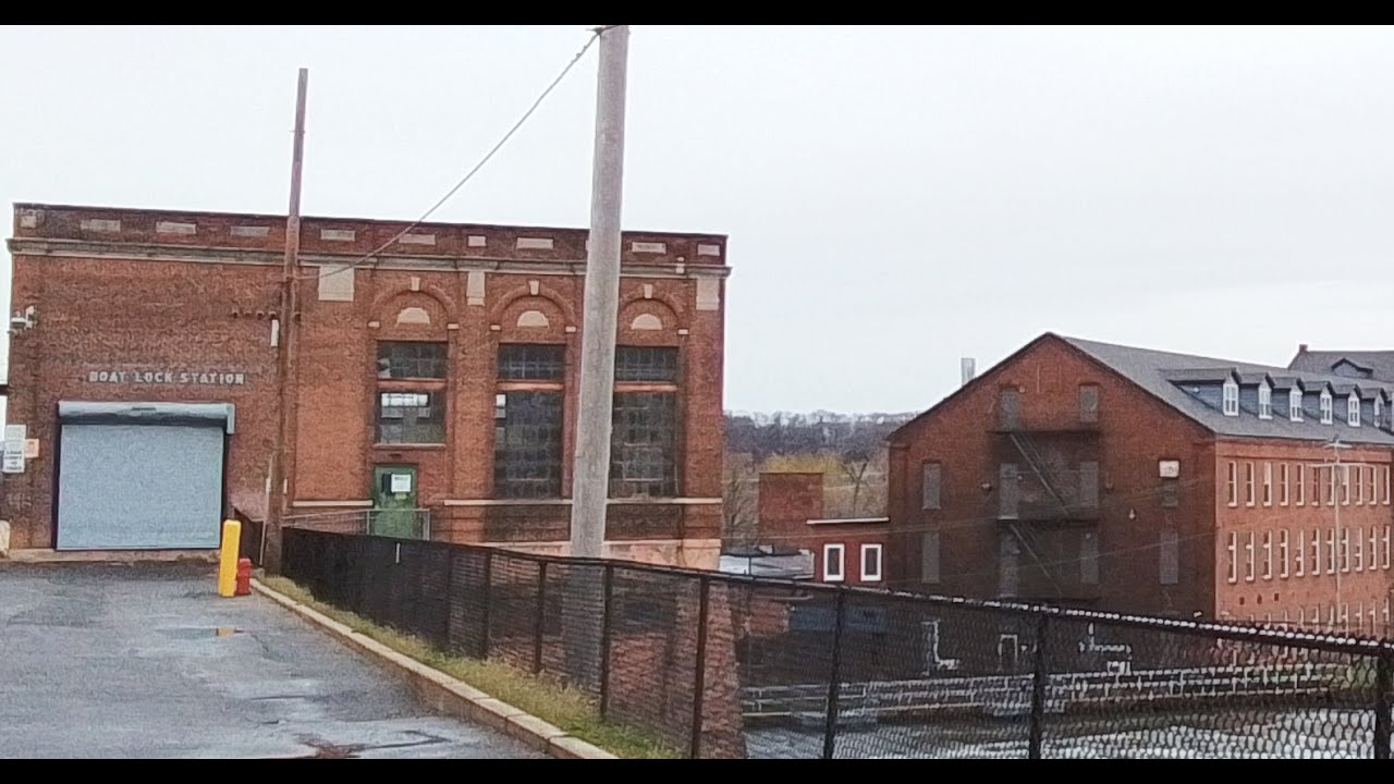 Boat Lock Station on the Holyoke Canal System in Holyoke Massachusetts ...