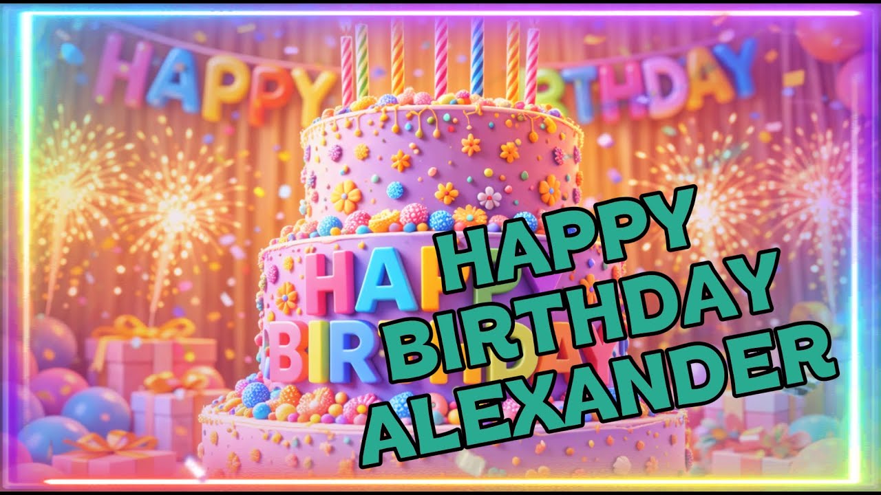 🎉 Happy Birthday ALEXANDER | Personalized Name Birthday Song 🎂 - YouTube