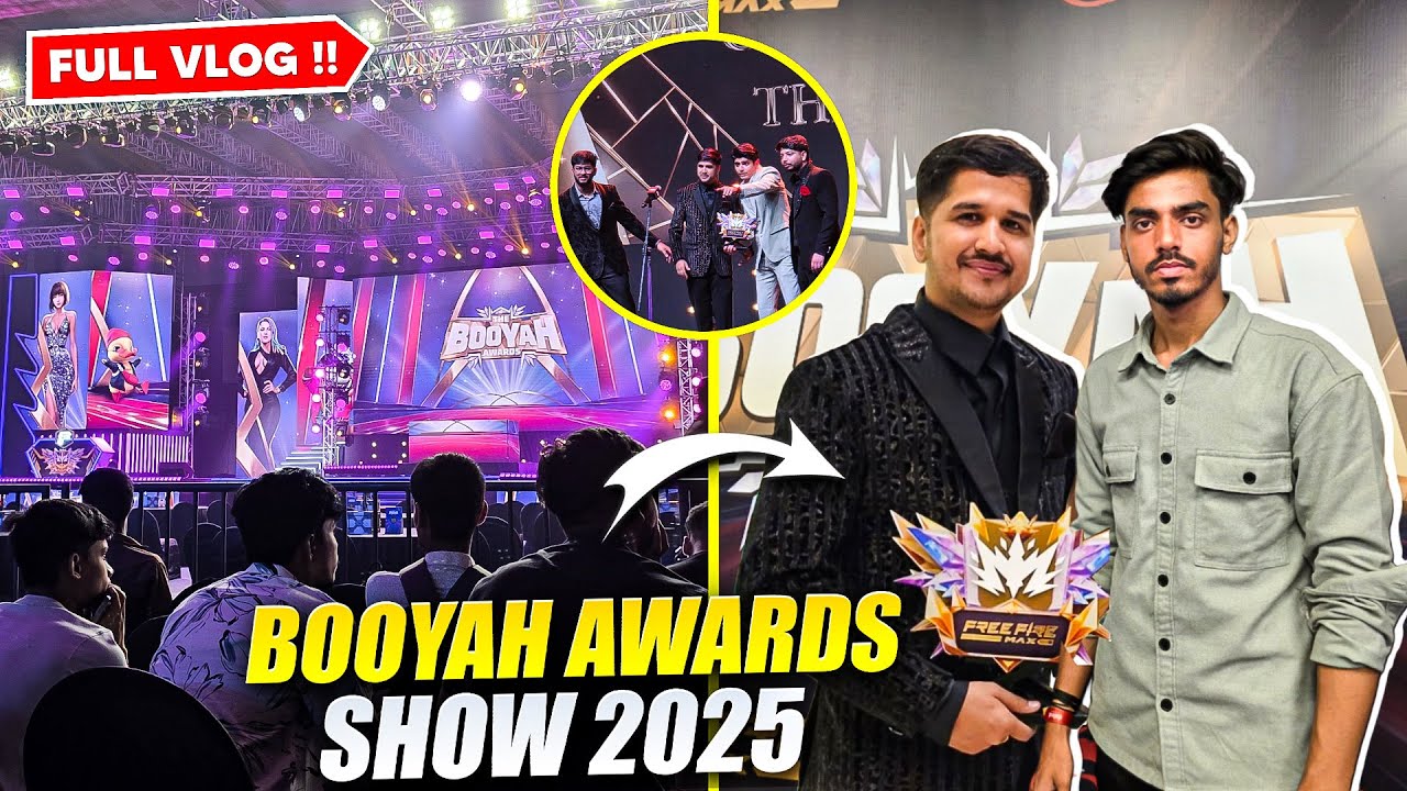 BOOYAH AWARDS SHOW 2025 FULL VLOG🔥😍 | MY FIRST VLOG AFTER FACE REVEAL ...