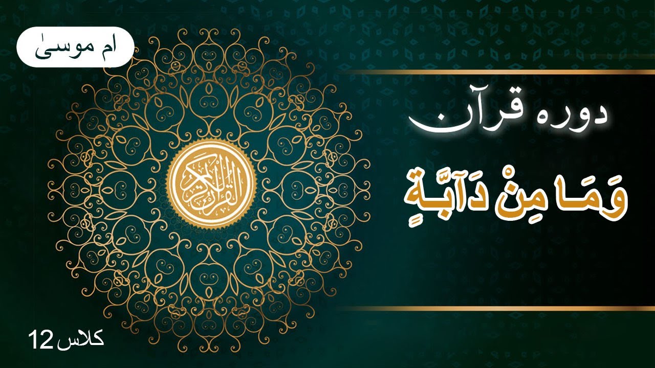 Dawrah Quran | ام موسیٰ | Para no 12 وَمَا مِنْ دَآبَّةٍ | Dora Quran ...