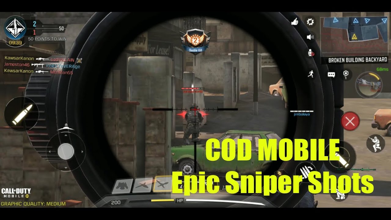 Call Of Duty Mobile | Epic Sniper Shots - YouTube
