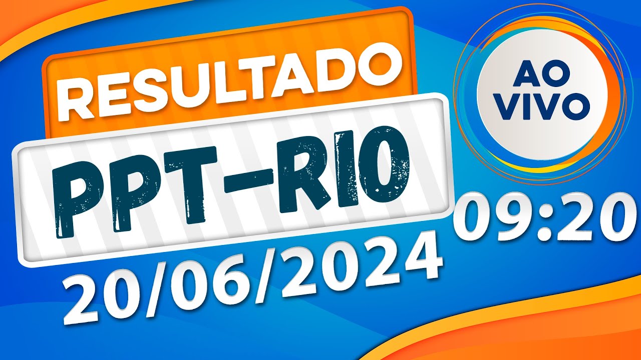 Resultado do jogo do bicho ao vivo - PPT-RIO 09:20 - Look - 09:20 20-06-2024 - YouTube