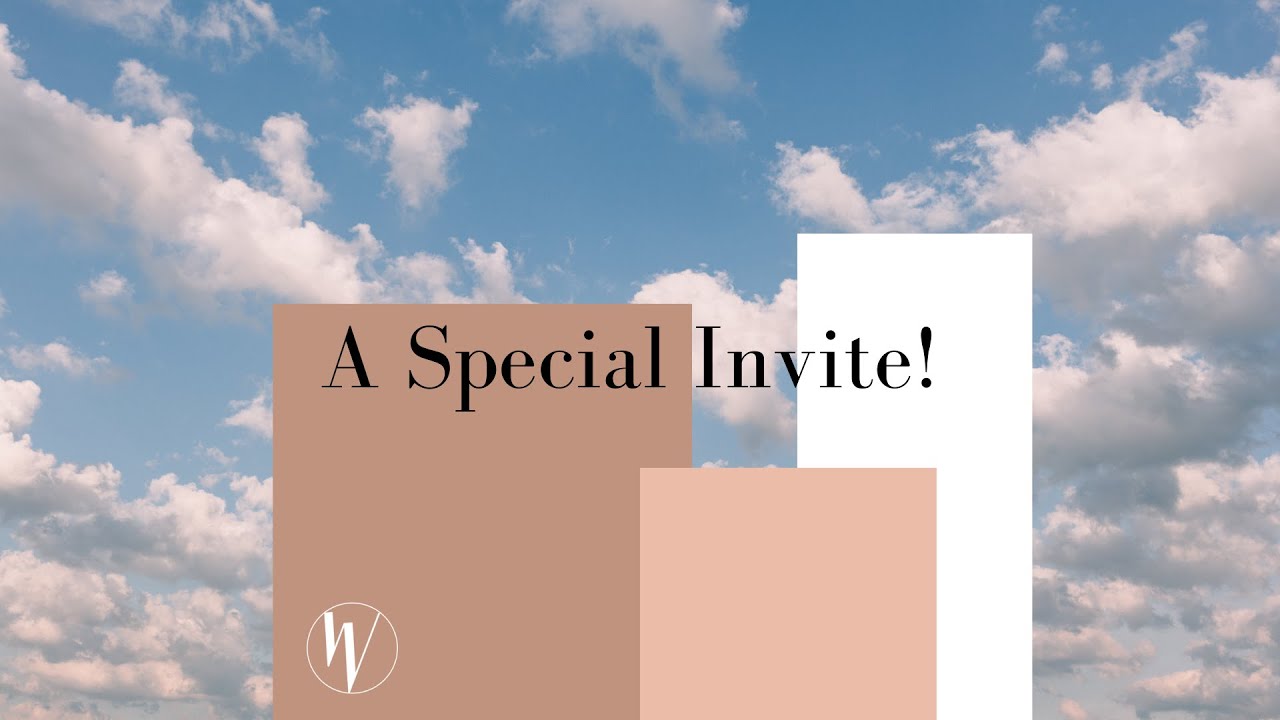 A Special Invite! - YouTube