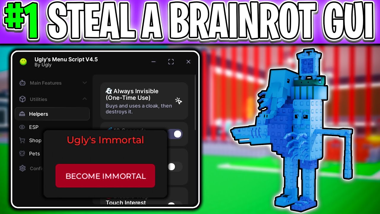 Steal a Brainrot Script | INSTANT STEAL SPEED NOCLIP *NO KEY* ROBLOX ...
