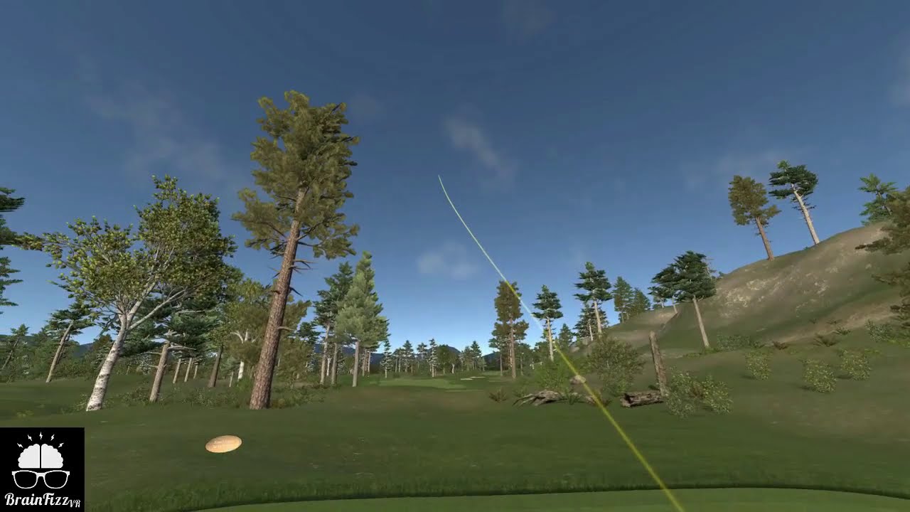Practice in 'Golf Club VR' using the 'Vive Club' from baseline design ...
