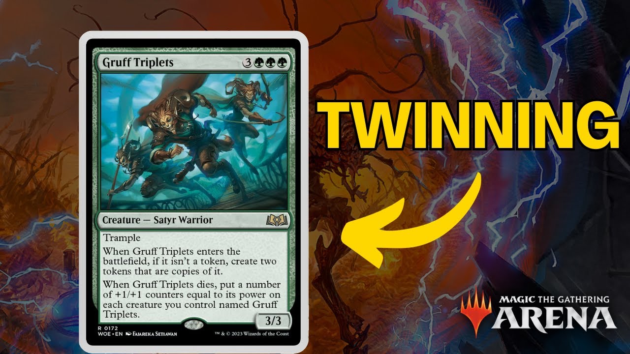 🌞🌳🔥 TWINNING With Triplets | MTG Arena Standard Ranked | Naya Ramp ...
