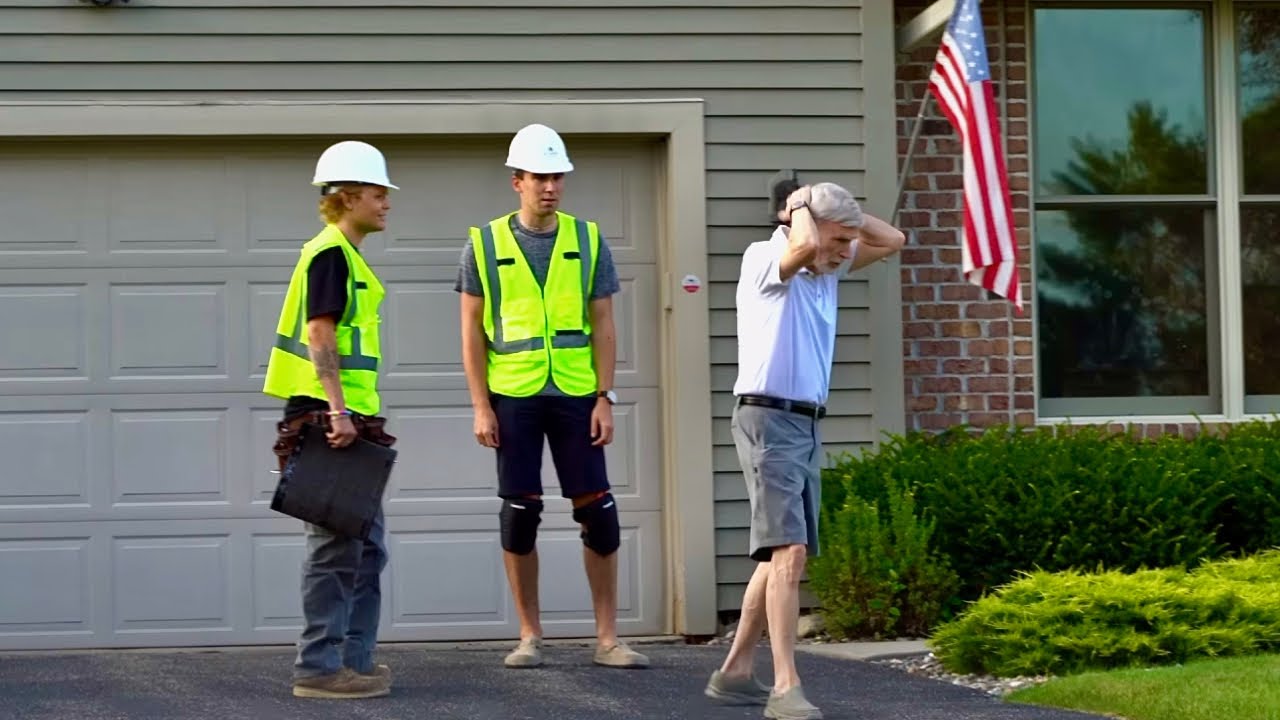 Fake Roof Inspector Prank! - YouTube