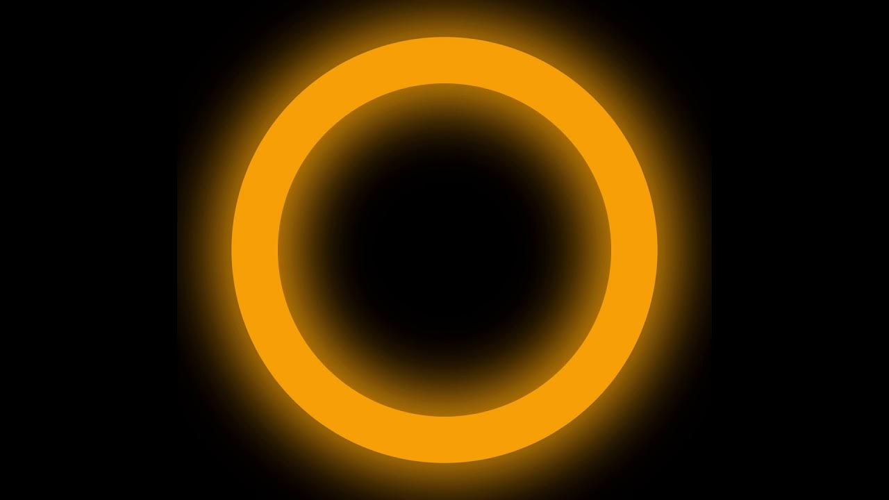 Orange Screen Circle Ring Light Effect [1 Hour] - YouTube