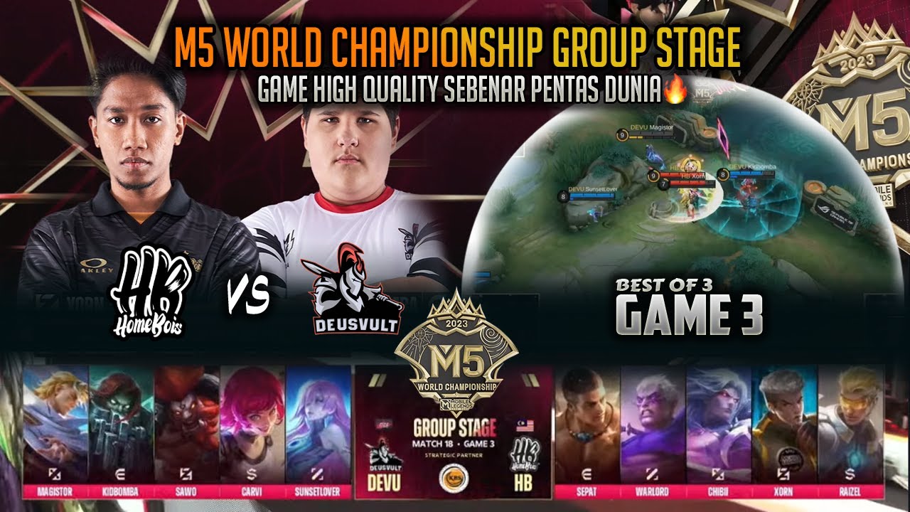 GAMEPLAY HIGH QUALITY SEBENAR 🔥 HOMEBOIS VS DEUSVULT GAME 3 M5 WORLD ...