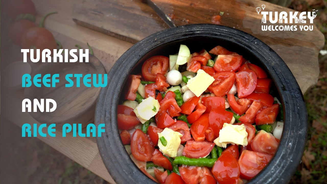 Turkish Beef Stew Cooked in the Wilderness | Kitchen in the Forest ...