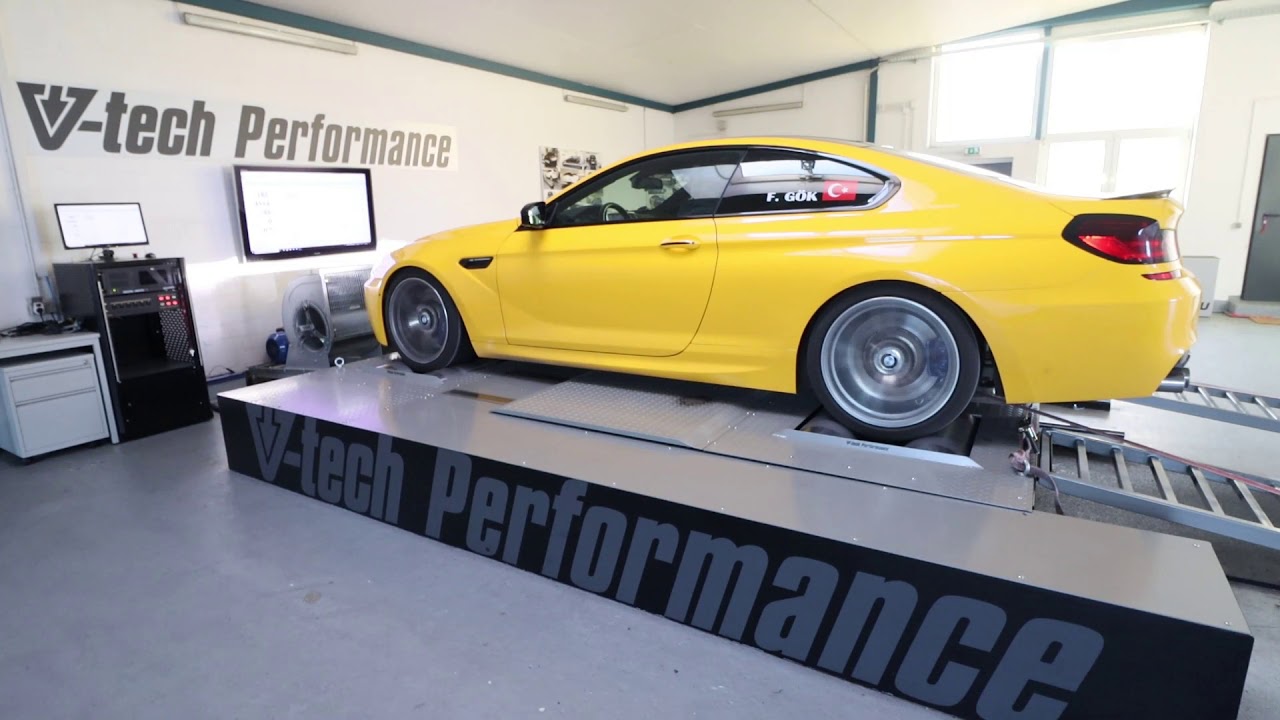 Vtech-Performance Leistungsmessung BMW M6 Coupe F13 4.4 V8 625 PS - 866 Nm Leistungsprüfstand ...