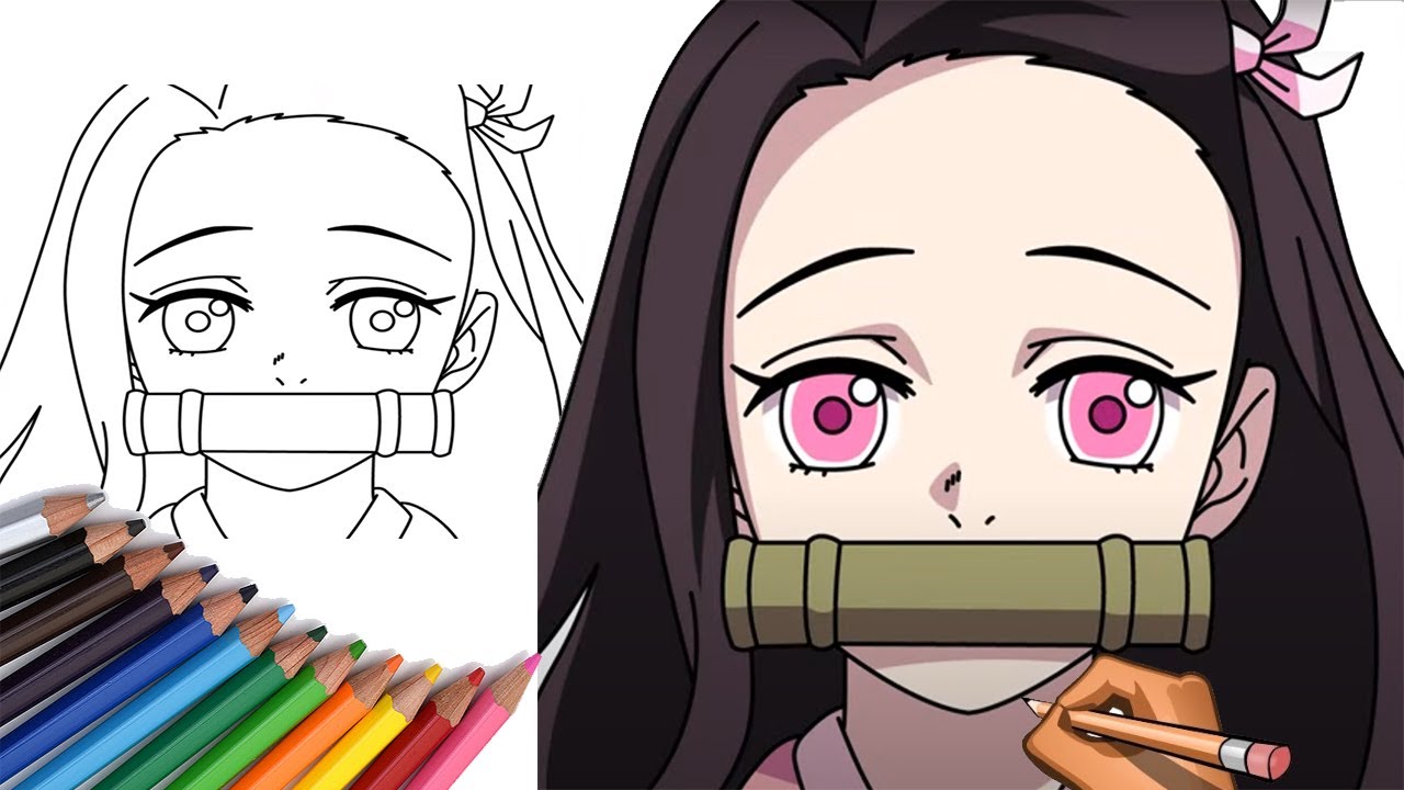 How To Draw Nezuko Kamado | Demon Slayer - Easy Step By Step Tutorial ...