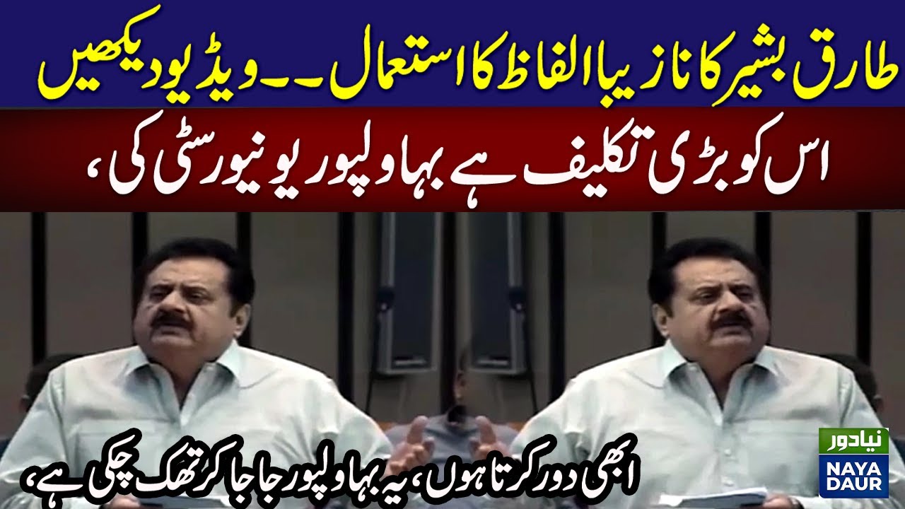 Tariq Bashir Cheema's Hard Hitting Speech In National Assembly - YouTube