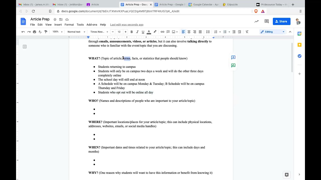 Creative Writing - Article Prep - YouTube