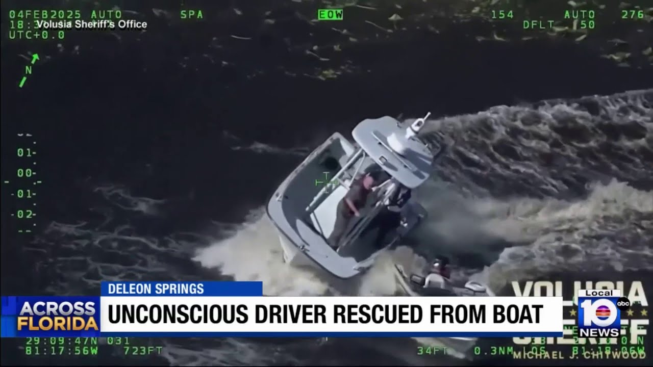Boat spotted spinning out of control near Orlando with unconscious man ...