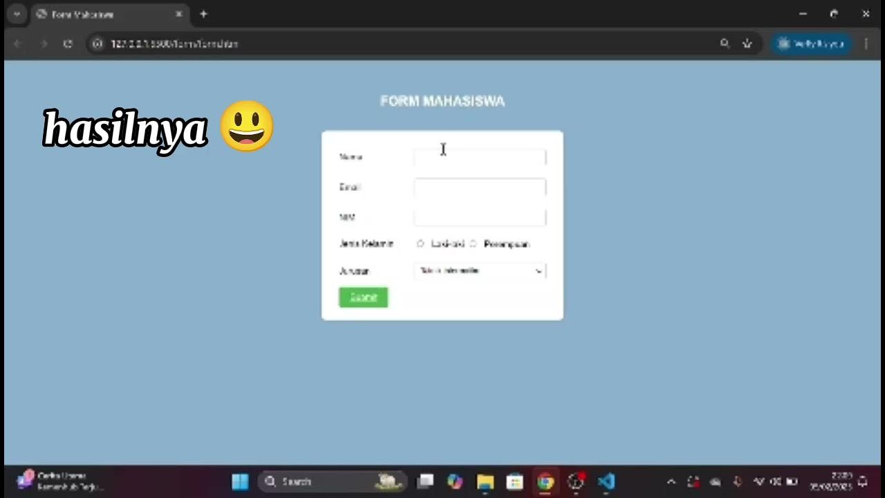 LAPORAN PEMBUATAN WEB MENGGUNAKAN HTML DAN CSS NATIVE SERTA BOOSTRAP - YouTube